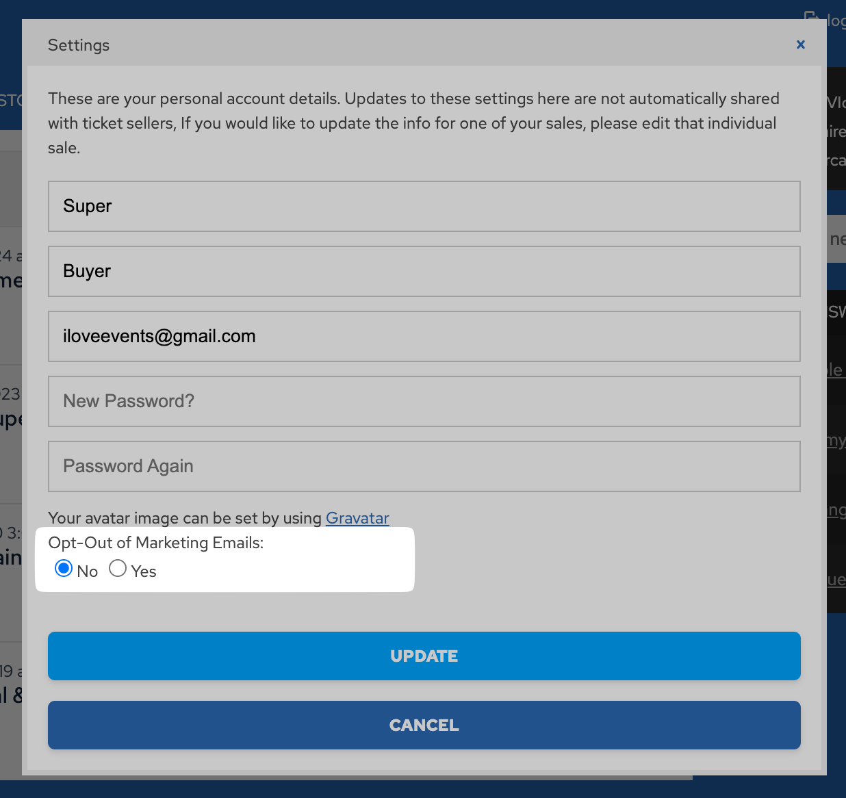 Unsubscribe from Emails